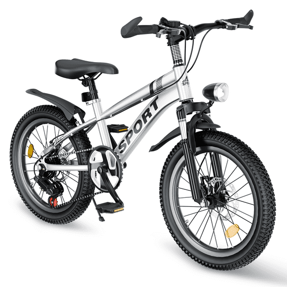 24 Inch Kids Mountain Bike for Boys & Girls Ages 7-12 – 7-Speed Gears ...