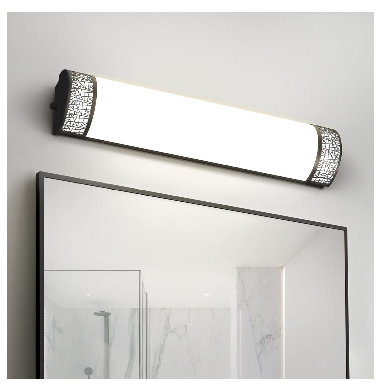 24 Inch LED Bathroom Vanity Light - Modern Dimmable 25W 2700K-5000K ...