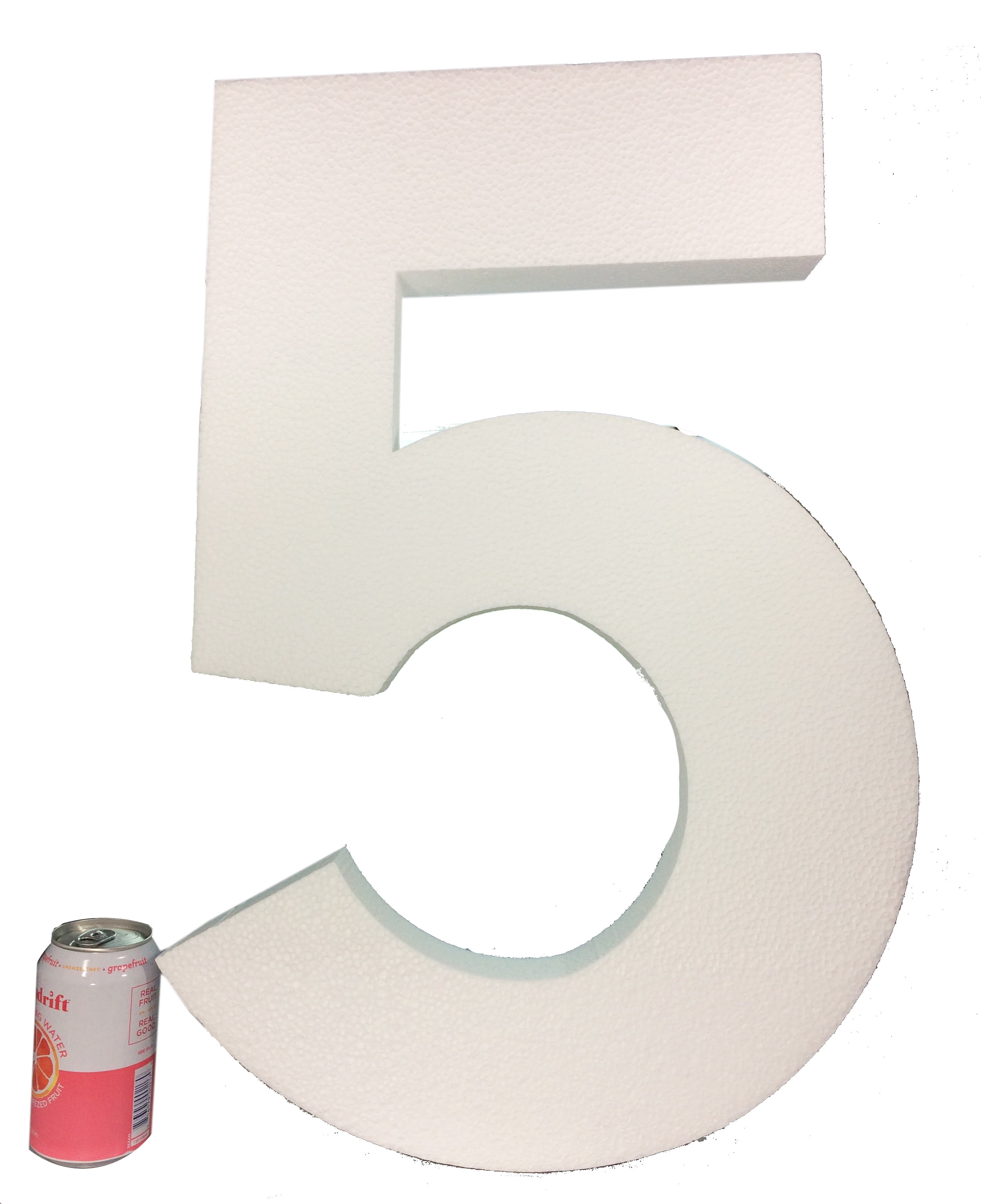 24" Inch Large Foam Numbers (Number - 5) - Walmart.com