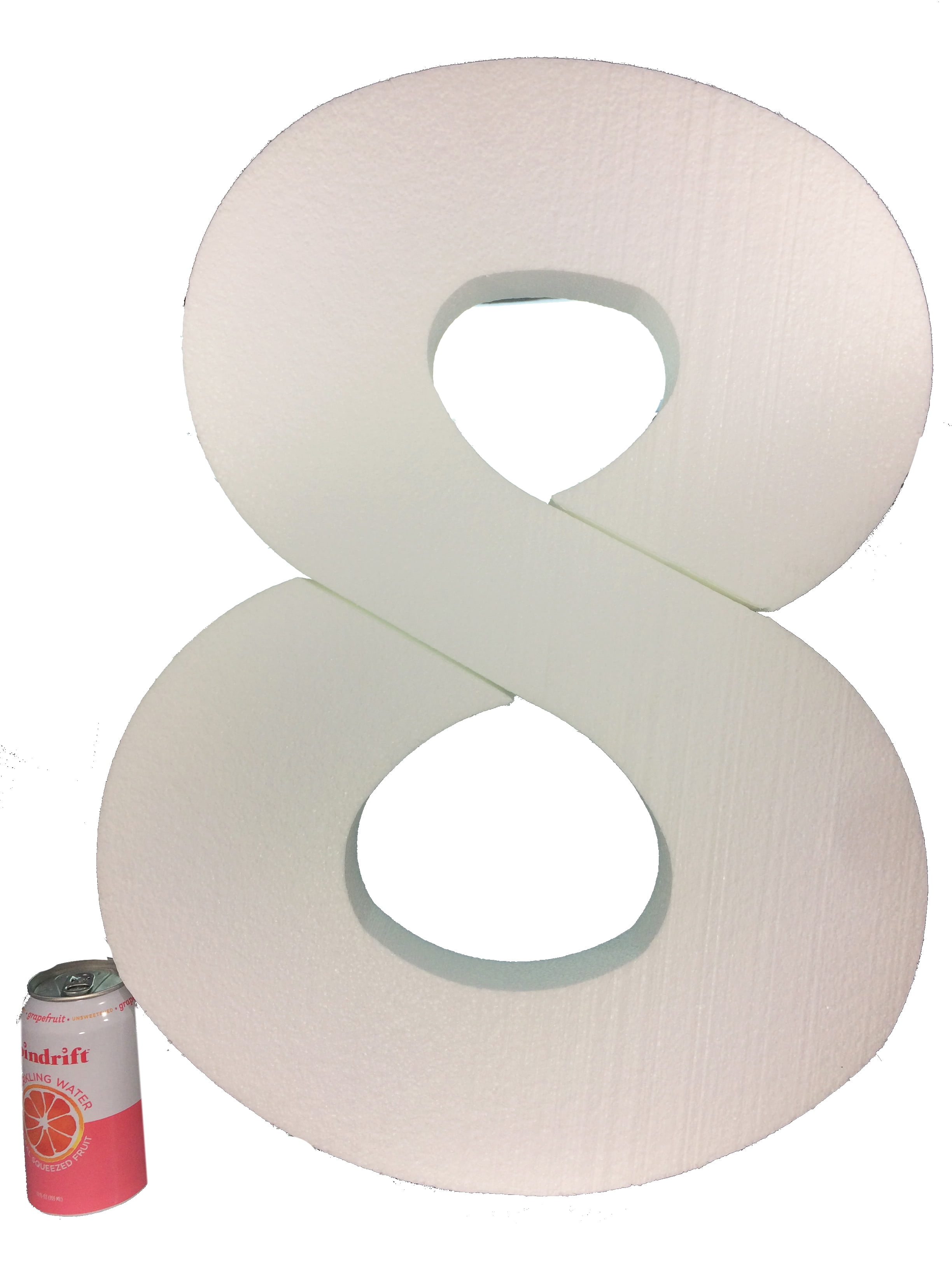 24" Inch Large Foam Numbers (Number - 8) - Walmart.com
