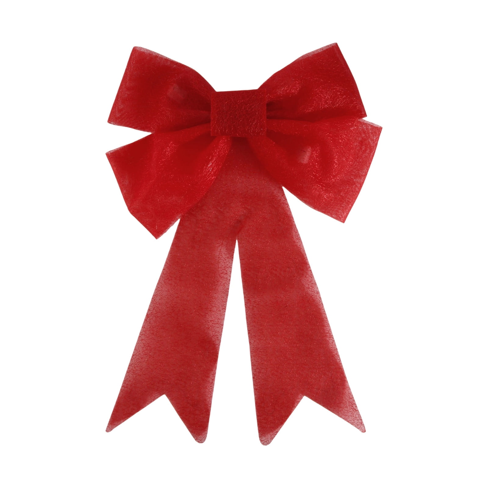 24 Inch Led Hanging Bow Light, Red Plastic Outdoor Indoor Decoration ...