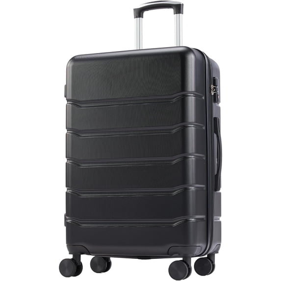 24 Inch Luggage, Hardside Suitcase with Spinner Wheels, Lightweight ABS ...
