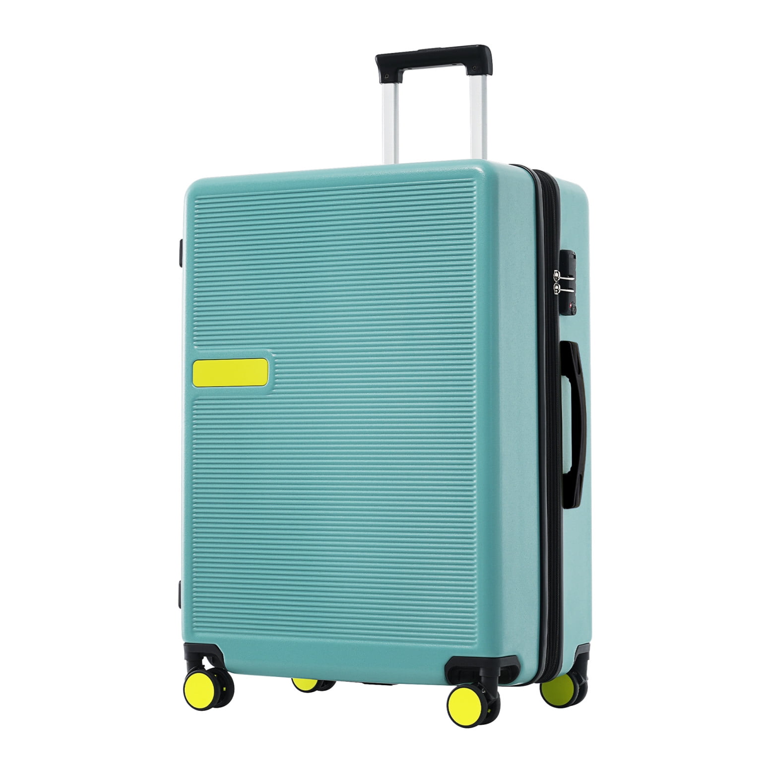 24 Inch Luggage with Spinner Wheels, Contrast Color Hardside Luggage ...