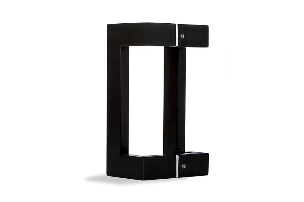 24 Inch Matte Black Door Handles Offset, Modern Stainless Steel Entry ...
