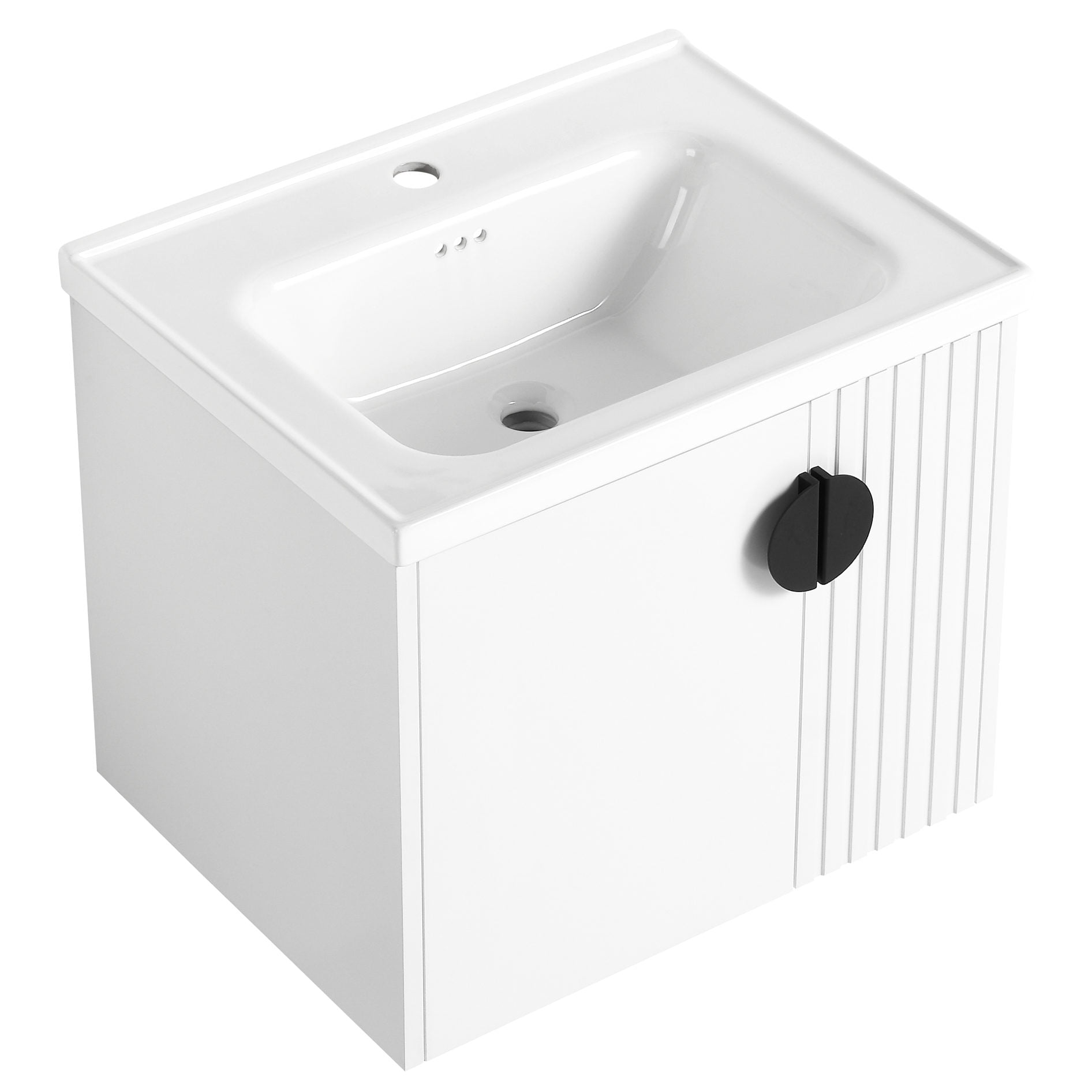 24 Inch Modern Bathroom Vanity with Ceramic Sink | For Daily Bathroom ...