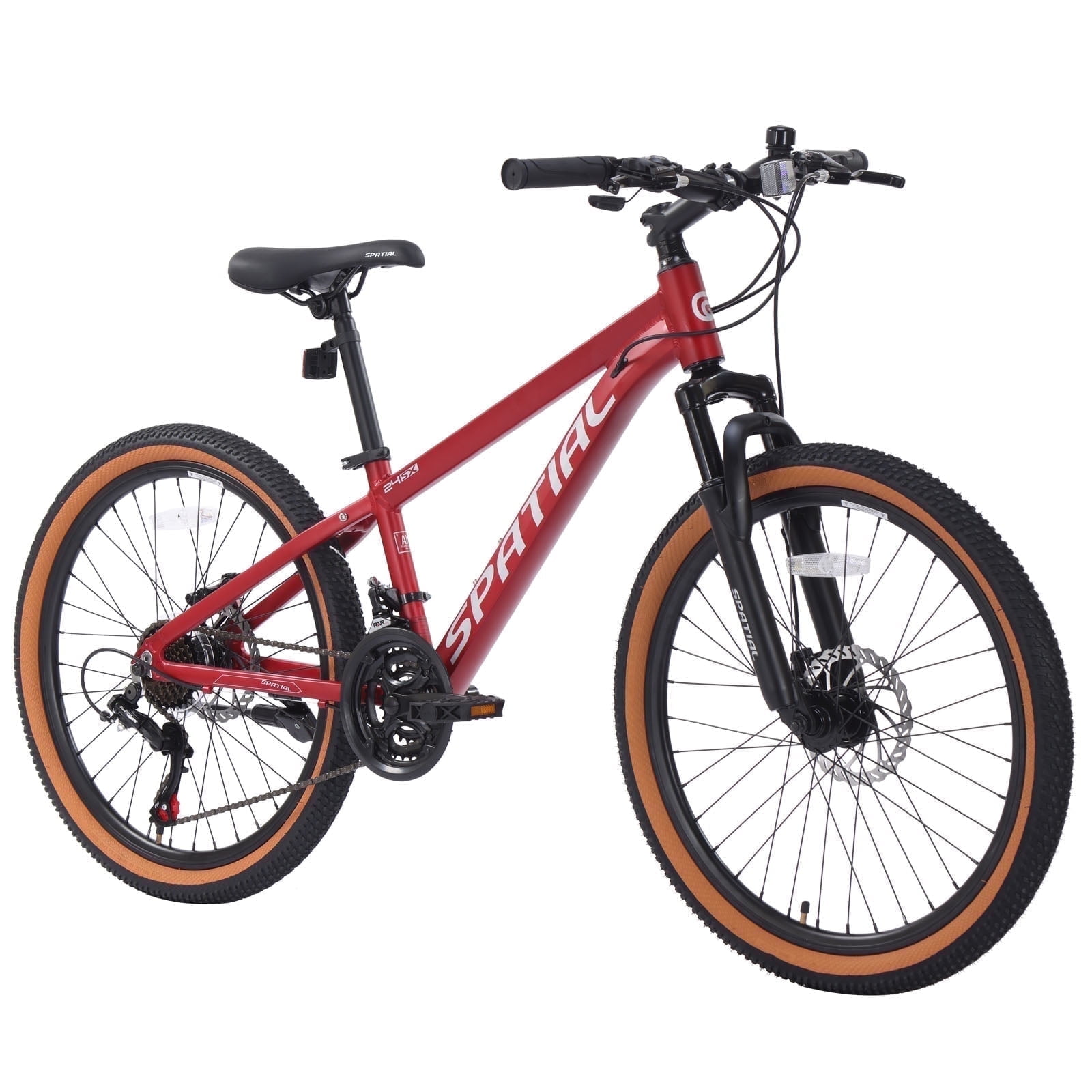 SPATIAL 24 inch Mountain Bike,21-Speed Bicycle Fits Teenagers,Aluminum ...