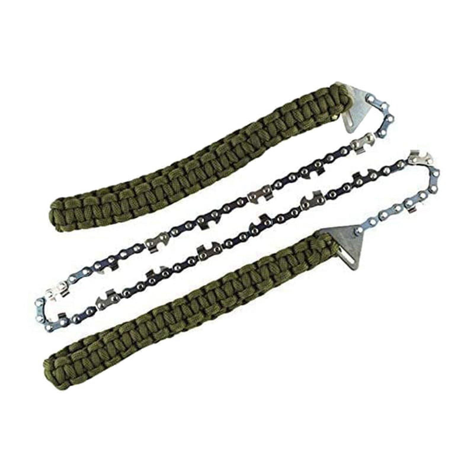 24 Inch Pocket Chainsaw with Paracord Handle Folding Chain Hand Saw for ...