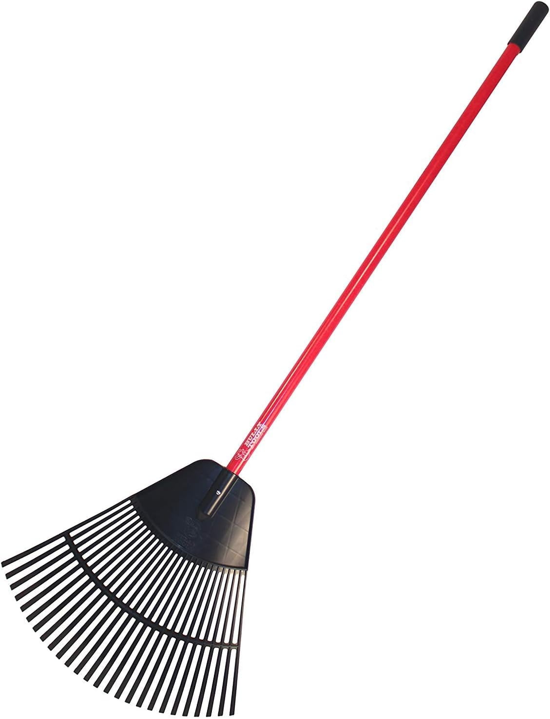 24 Inch Poly Lawn and Leaf Rake with Strong Fiberglass Handle Perfect ...