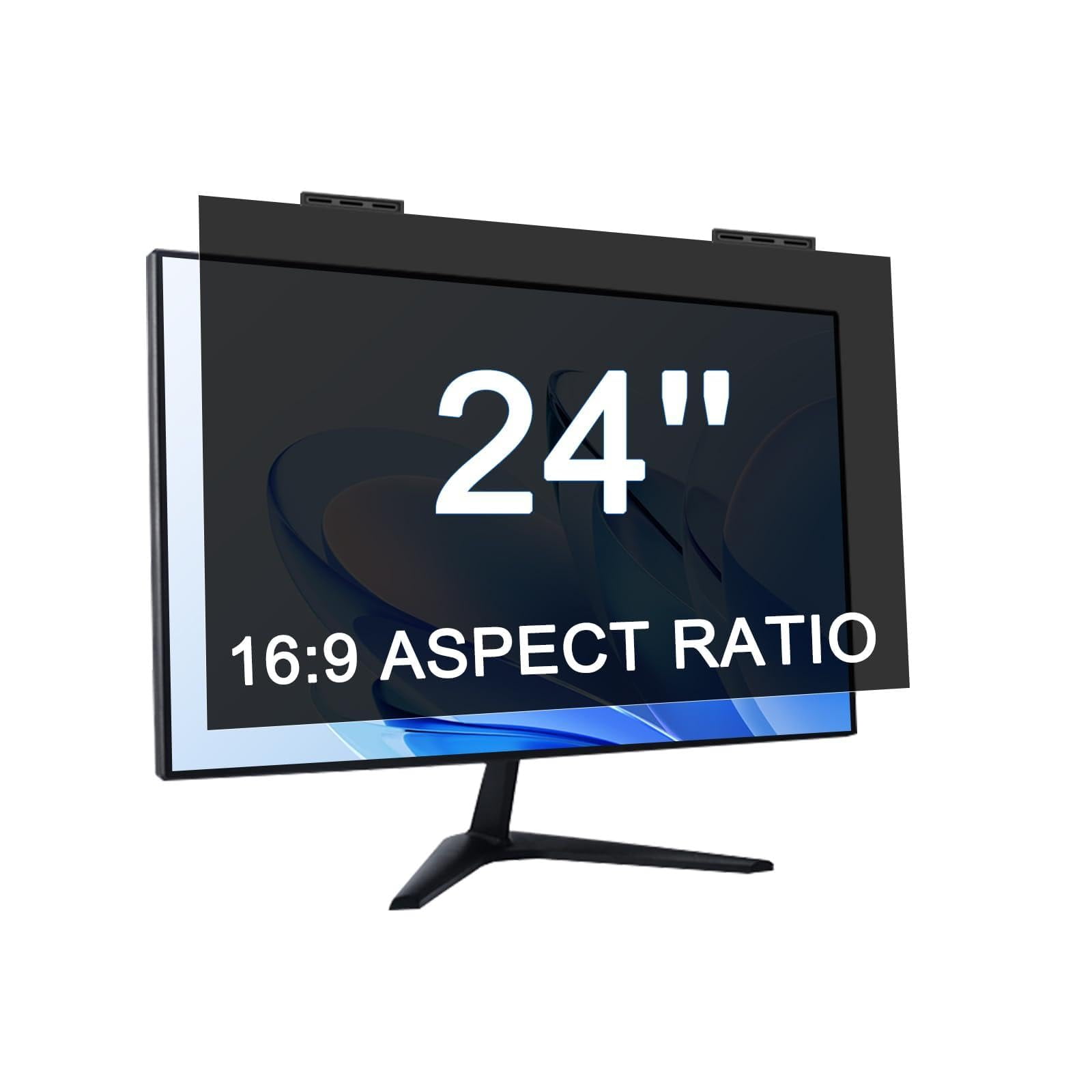 24 Inch Privacy Screen for Computer Screen Privacy 16:9 Aspect Ratio ...