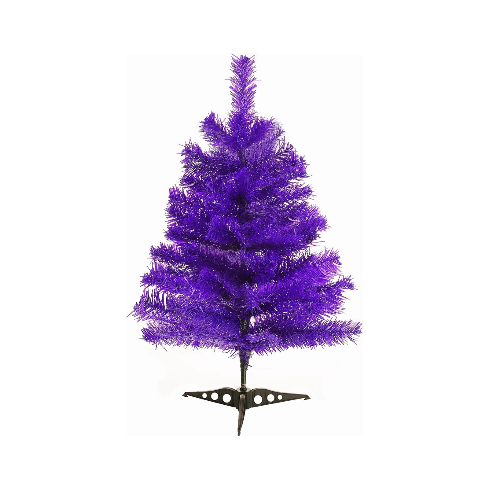 24-Inch Purple Christmas Desktop Tree for Holiday Decoration and ...