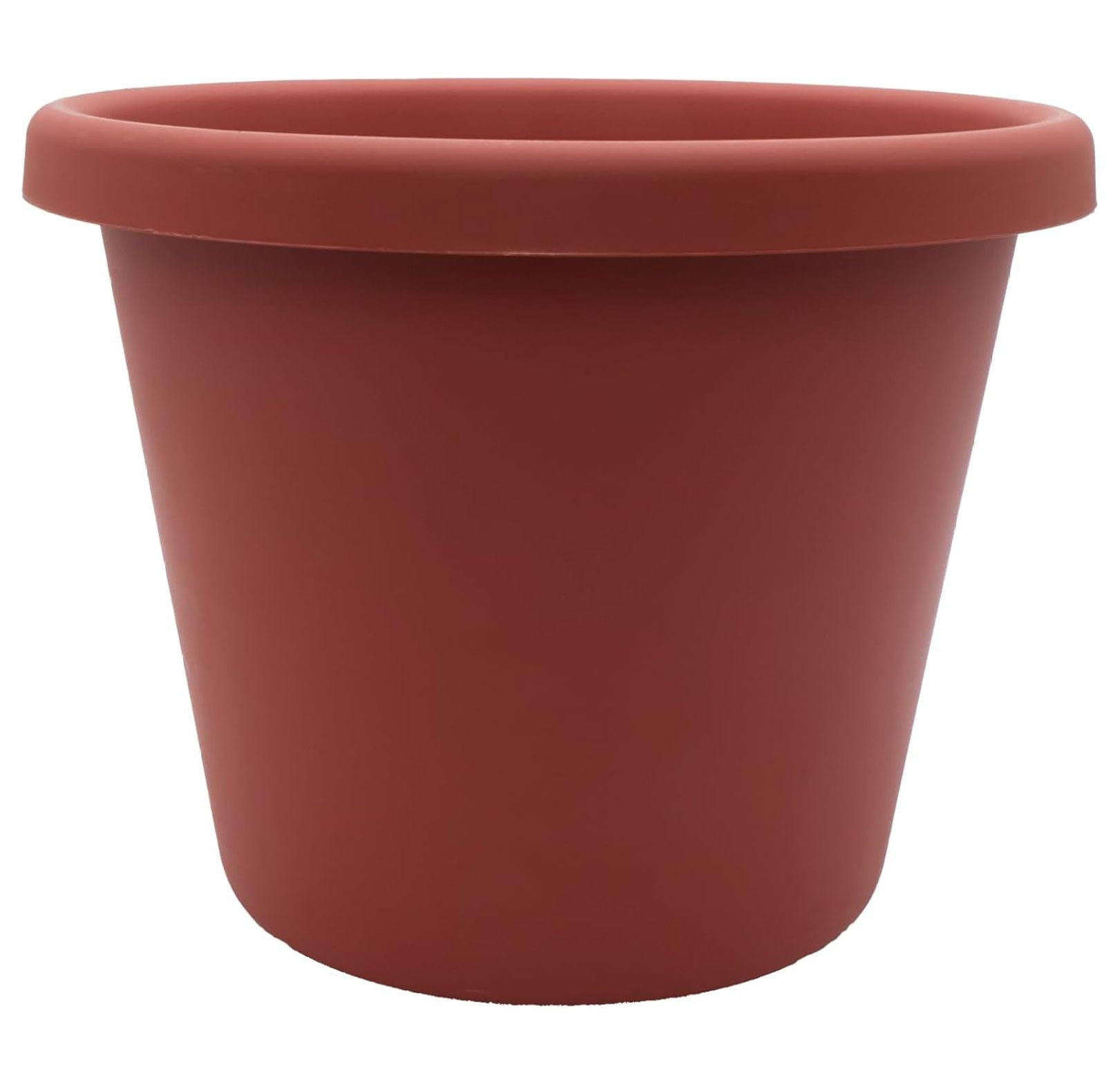 24 Inch Round Classic Planter - Large Plastic Plant Pot for Indoor ...