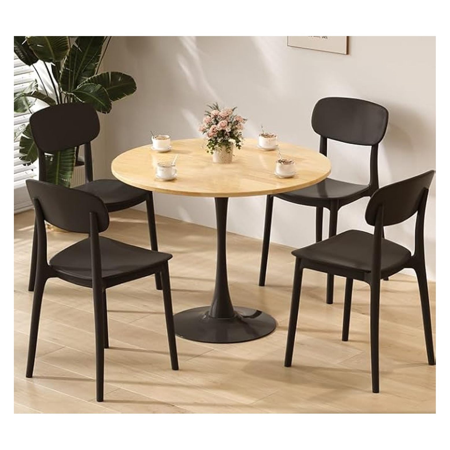 24 Inch Round Dining Table : Modern Kitchen Table - Compact MDF Top for ...
