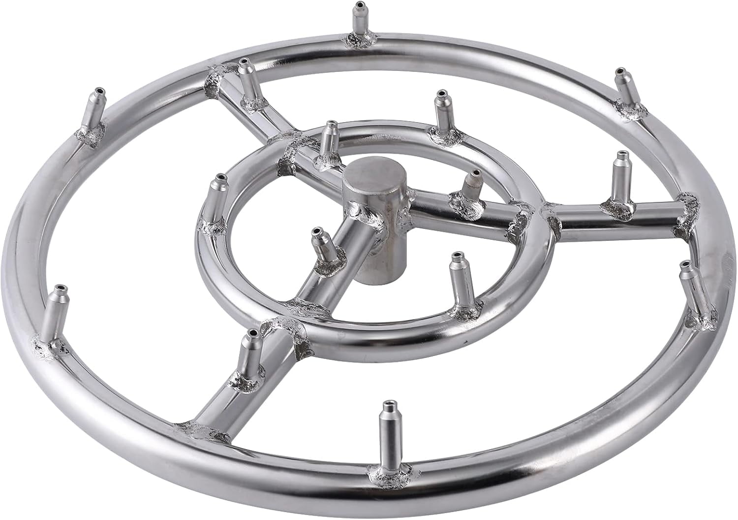 24 Inch Round Fire Pit Jet Burner Ring 304 Stainless Steel, Fire Pit ...