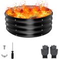 24 Inch Round Galvanized Fire Rings - Walmart.com