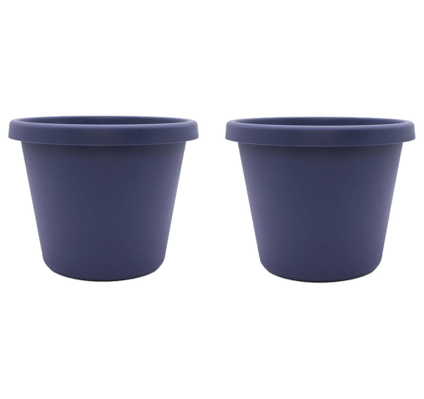 24 Inch Round Prima Planter - Large Plastic Plant Pot with Rolled Rim ...