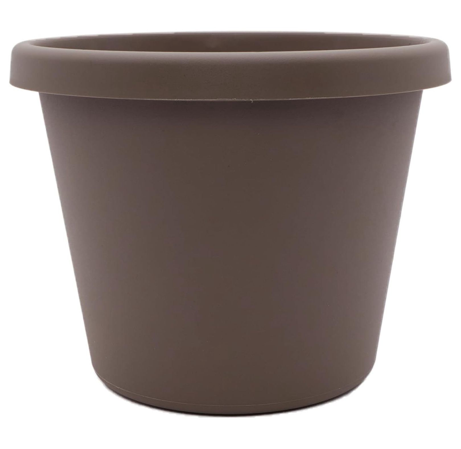 24 Inch Round Prima Planter - Large Plastic Plant Pot with Rolled Rim ...