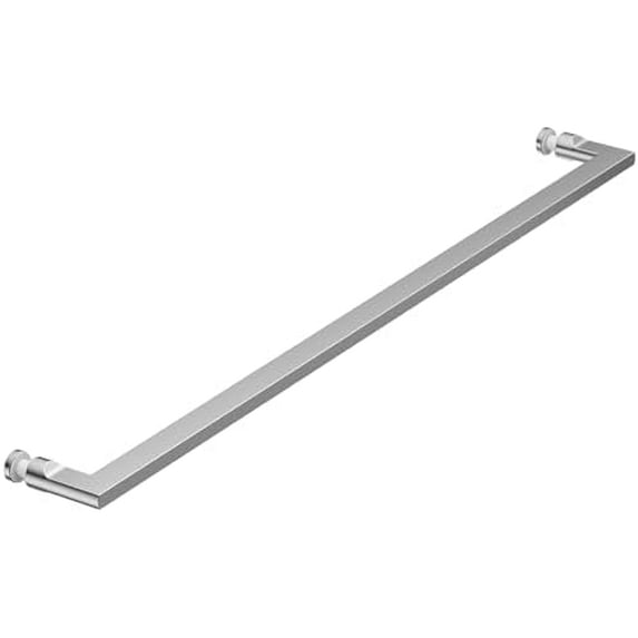 24 Inch Shower Glass Door Towel Bar Handle, Modern Rectangular Tube ...