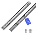 24 Inch Soft Close Drawer Slides 1 Pair Side Mount Heavy Duty Cabinet ...