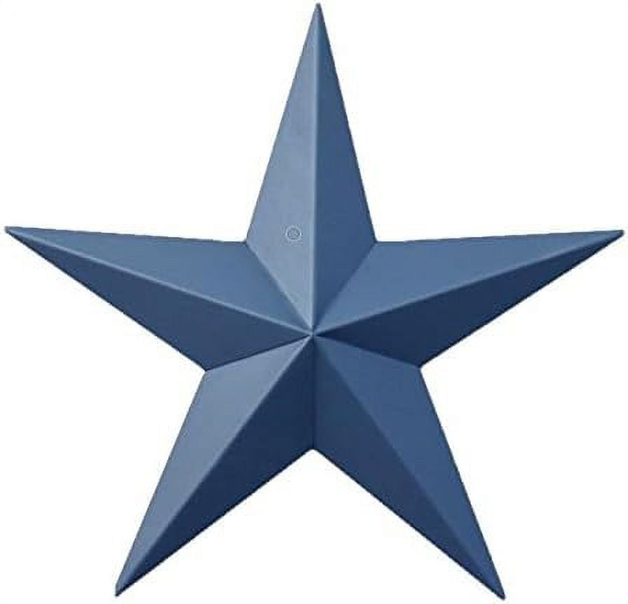 24 Inch Solid Whale Blue Barn Star Made with Galvanized Metal to ...