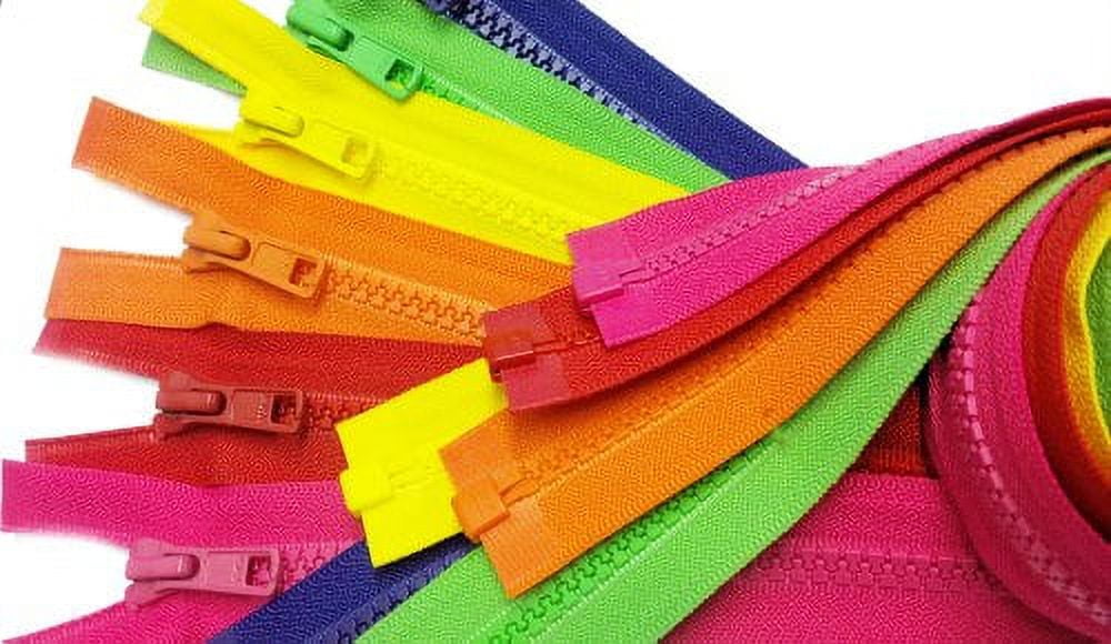 24 Inch Sport YKK #5 Vislon Jacket Zipper (Assorted Summer-spring 6 ...