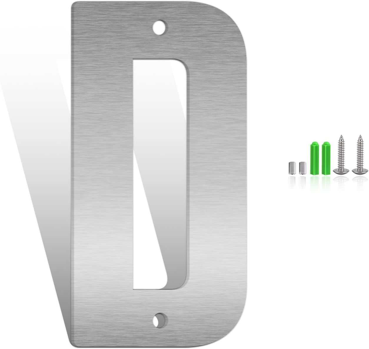 24 Inch Stainless Steel Metal Floating Door Numbers, Silver Metal ...