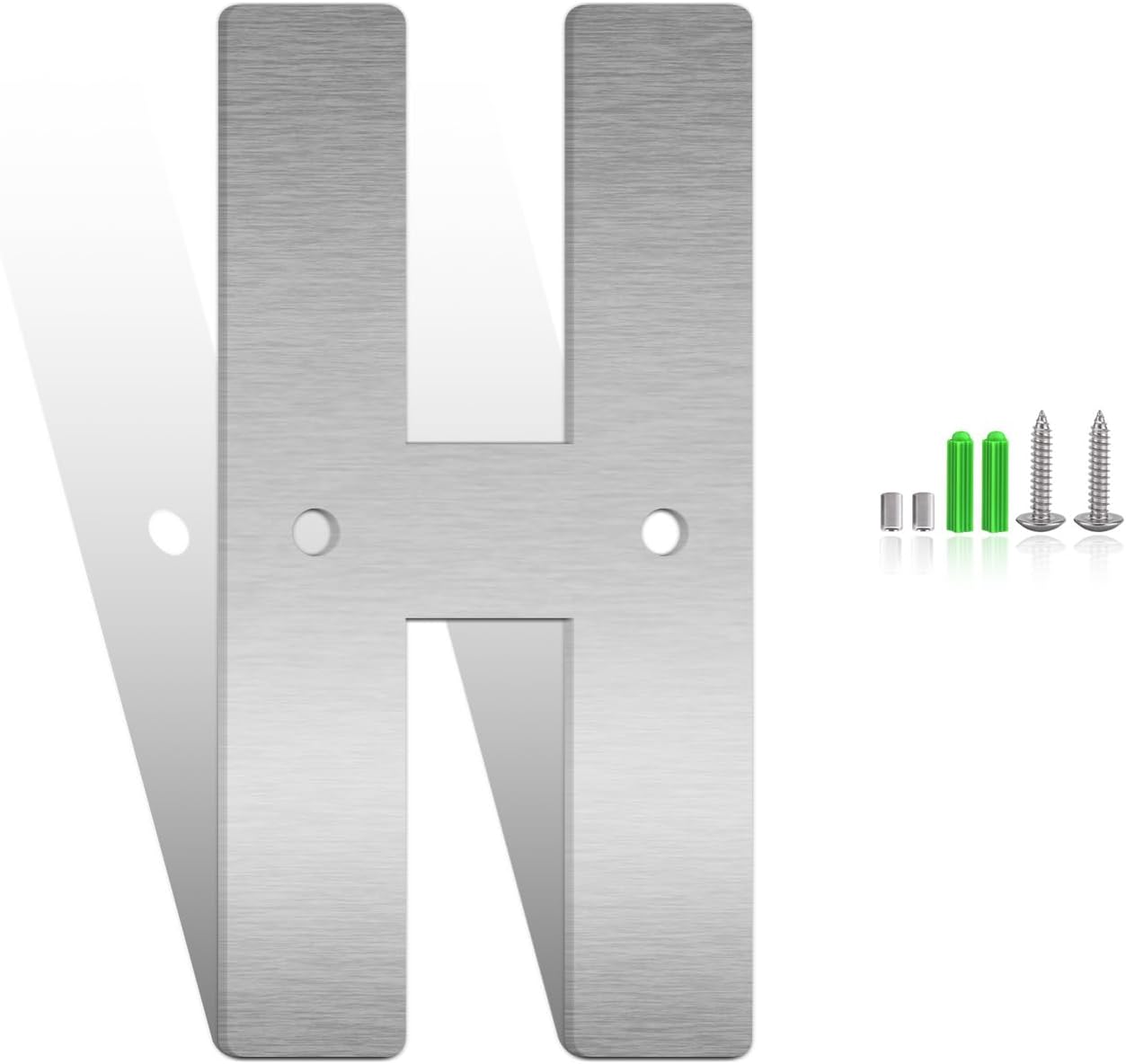 24 Inch Stainless Steel Metal Floating Door Numbers, Silver Metal ...