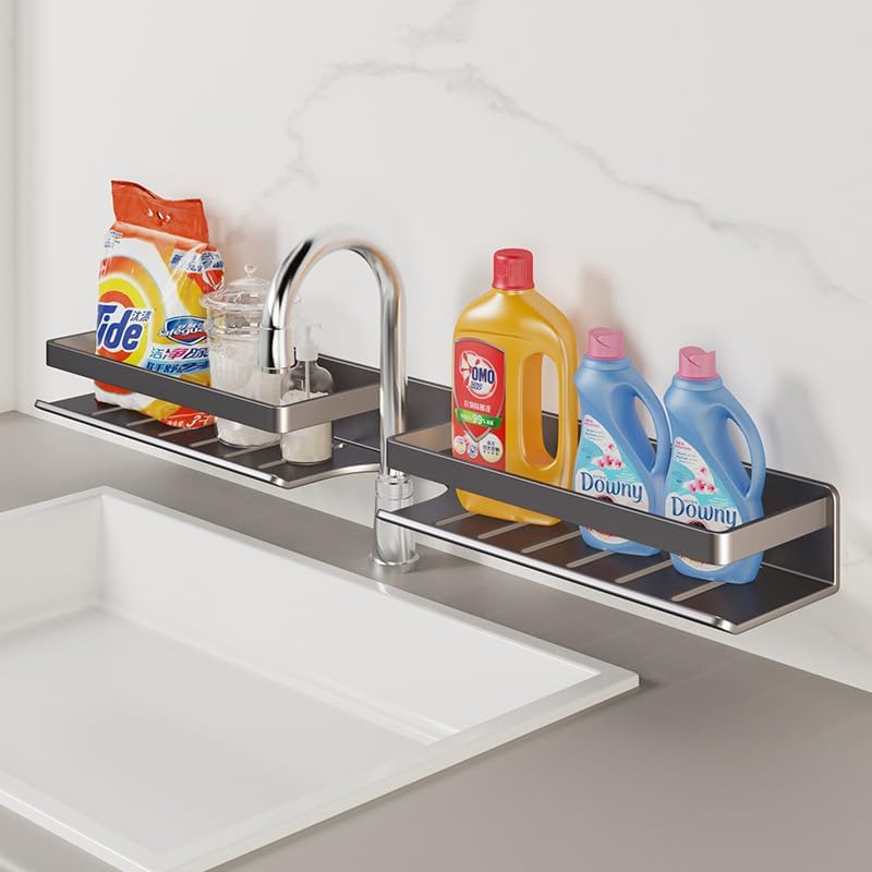 24-Inch Stainless Steel Over The Sink Shelf, Metal Sink Shelf for ...