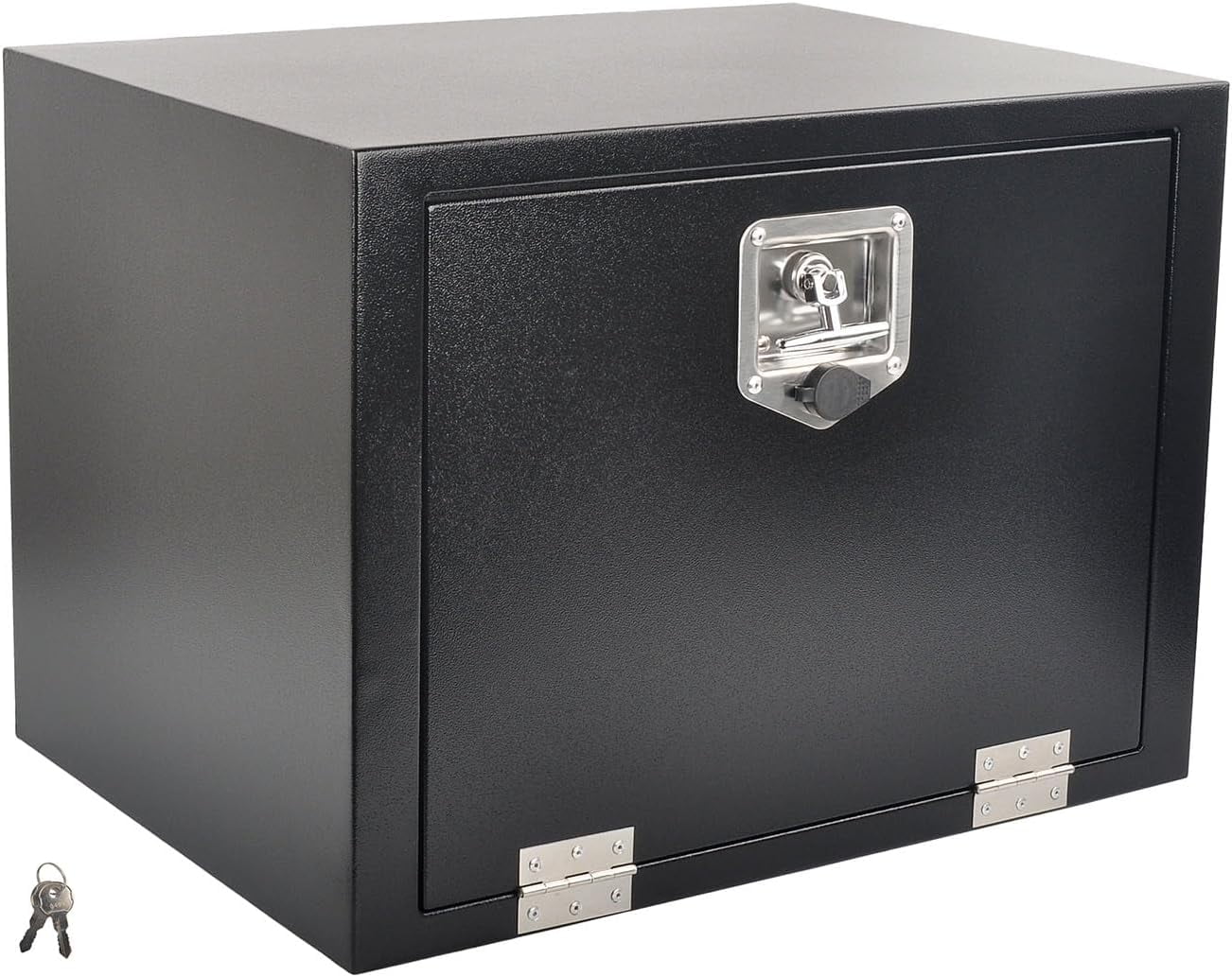 24 Inch Steel Tool Box with T-Handle Latch, Underbody Storage Truck Bed ...