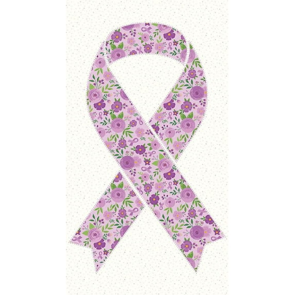 24 Inch Strength In Lavender Ribbon Panel Breast Cancer Awareness Riley ...