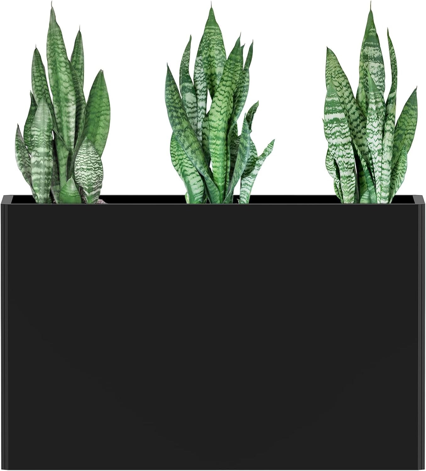 24 Inch Tall Planter Box 24Hx24Lx12W Galvanized Steel Planter with ...