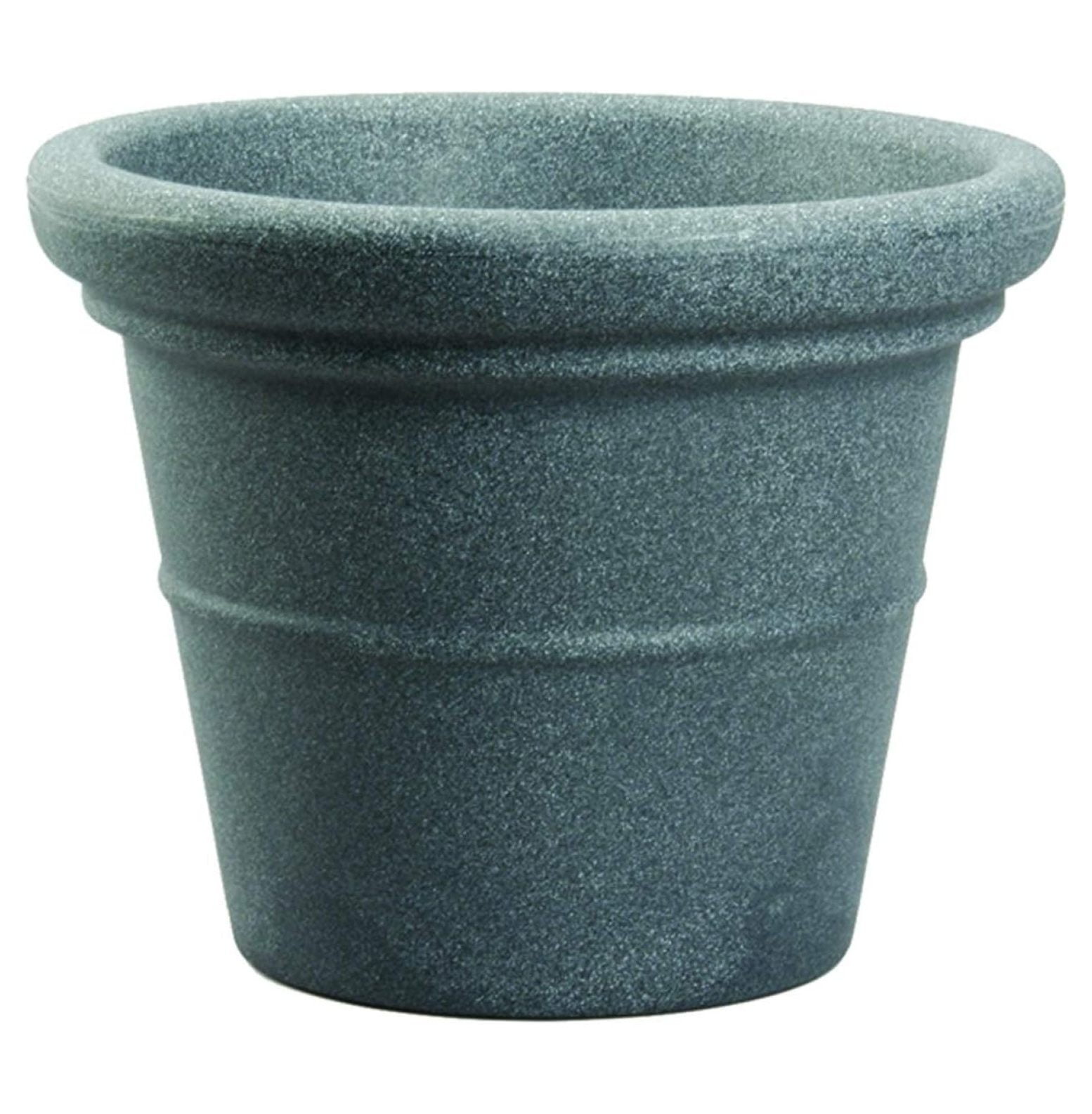 24 Inch Terrazzo Extra Large Round Planter - Rolled Rim Weather ...