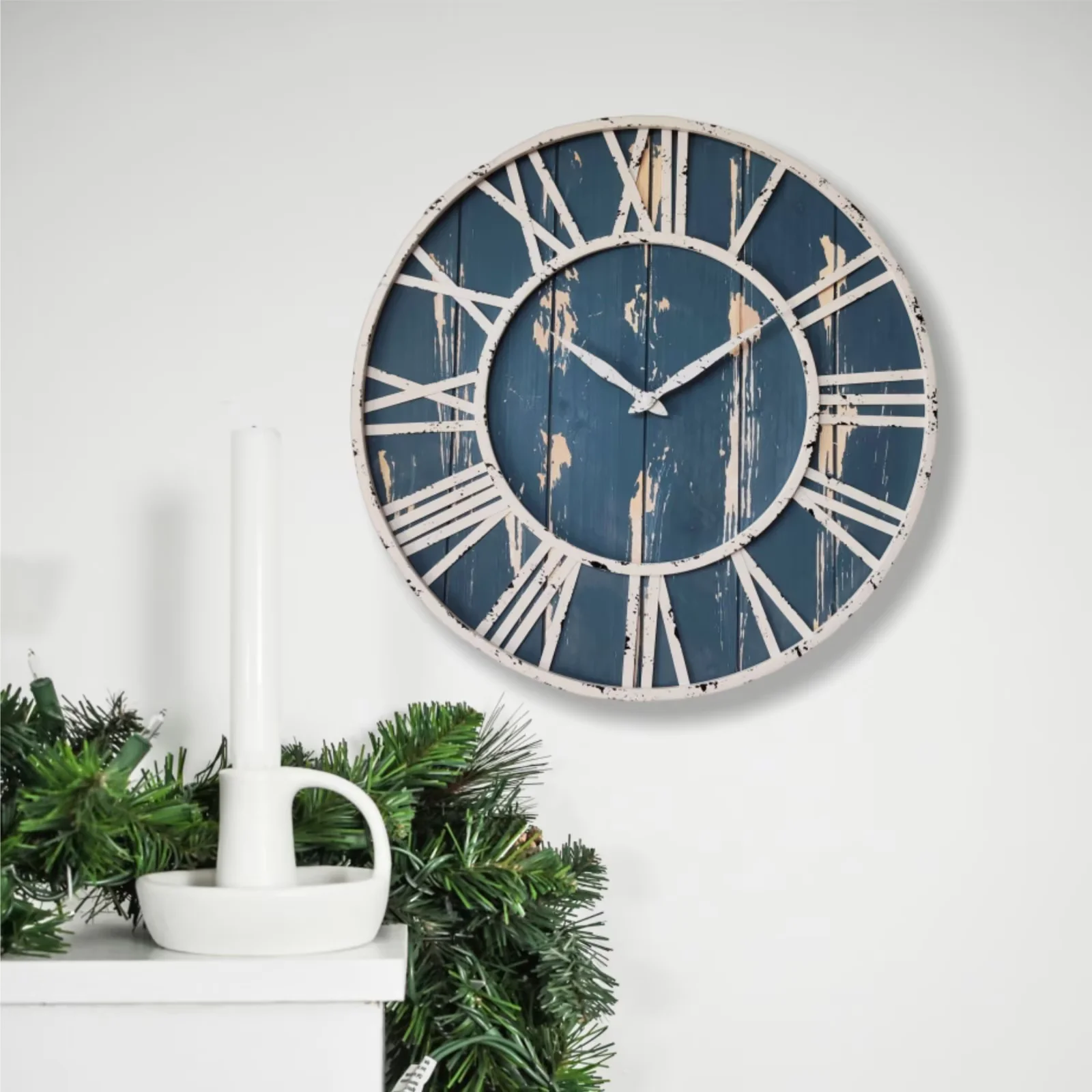 24 Inch Thicken & Heavy Large Metal Wall Clocks for Living Room Decor ...