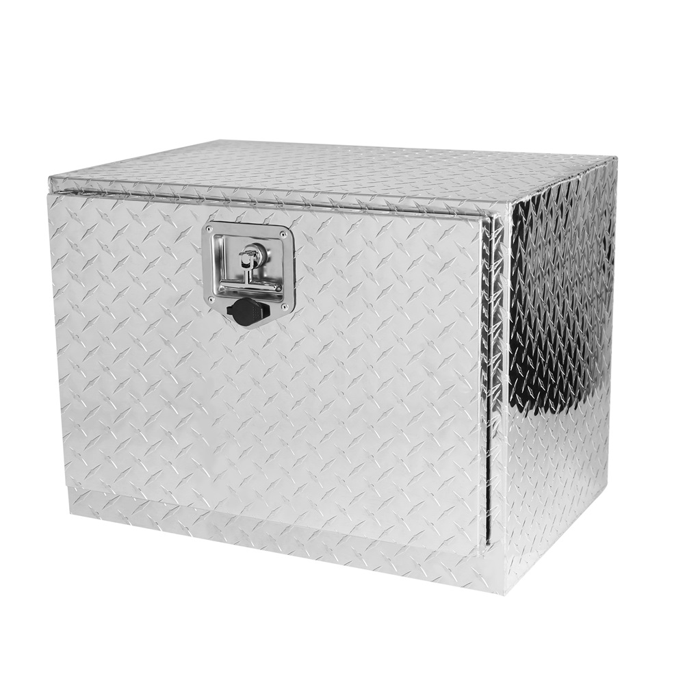 24 Inch Tool Underbody Box, Heavy Duty Aluminum Diamond Plate Box with ...