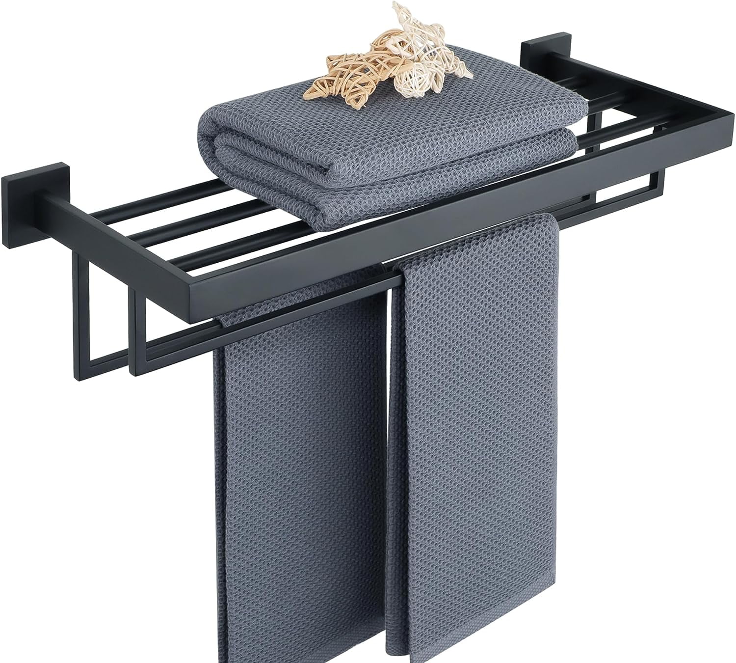 24 Inch Towel Racks for Bathroom, Towel Rack Wall Mounted with Double ...