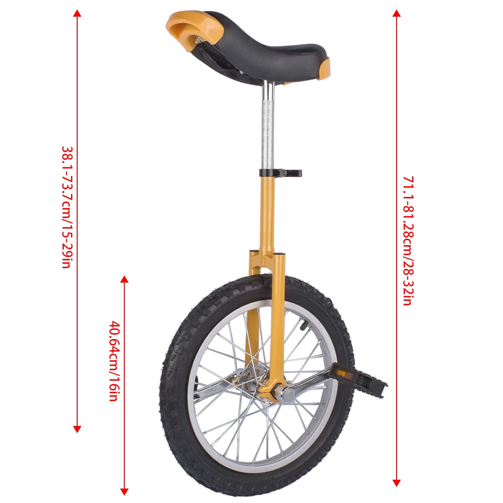 24 Inch Unicycle for Kids and Adults One Wheel Unicycle Bike with ...