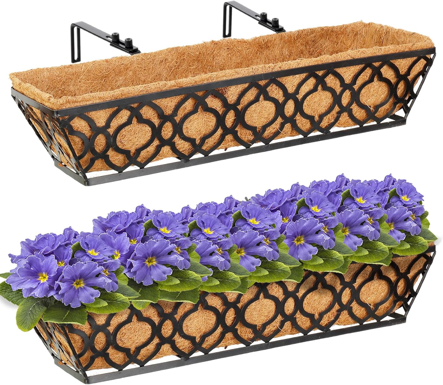 24 Inch Window Deck with Coco Liner, 24" Window Boxes Horse Trough with ...