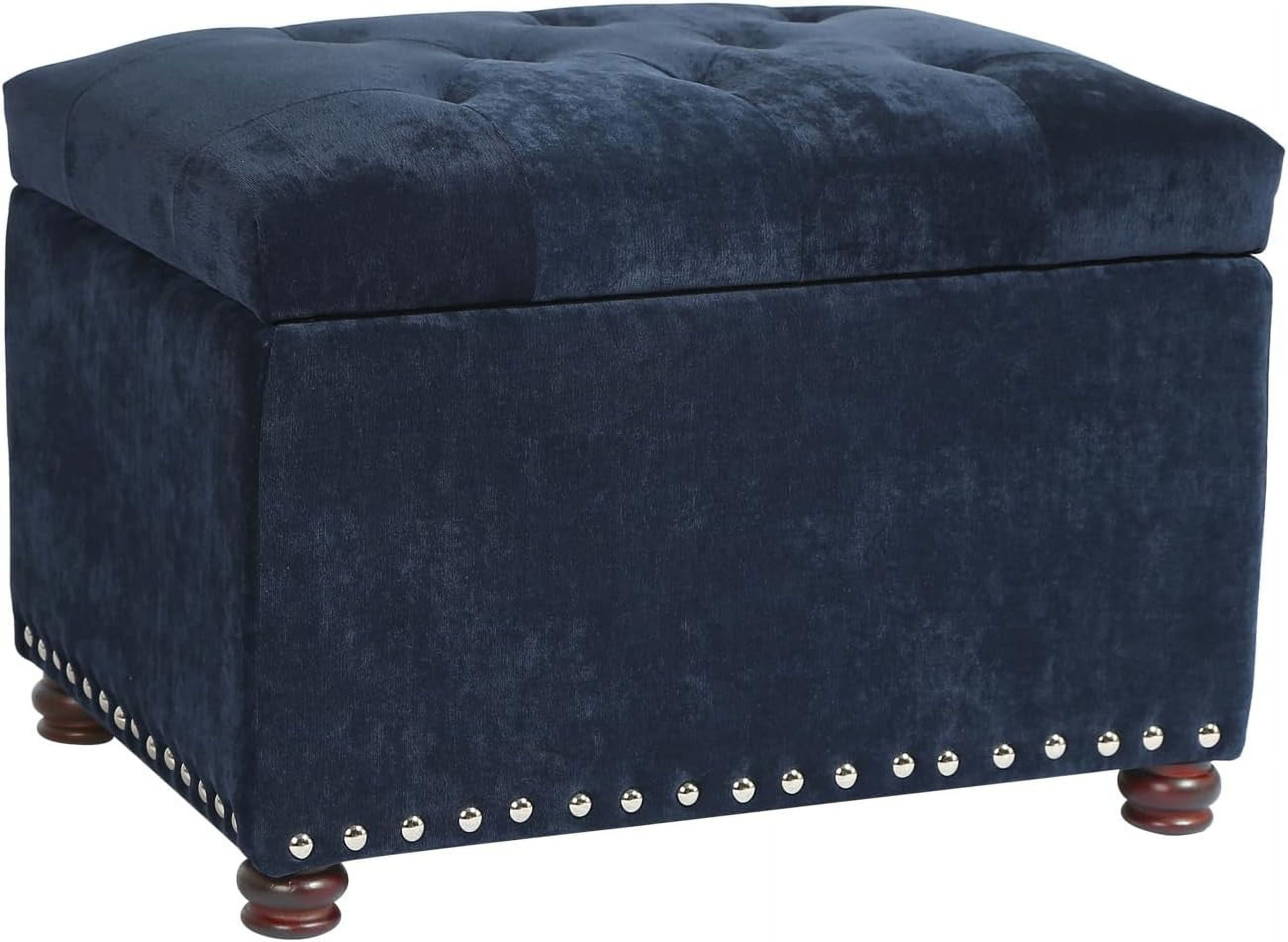 24 Inches Ottoman with Storage Rectangular Storage Ottoman Bench ...