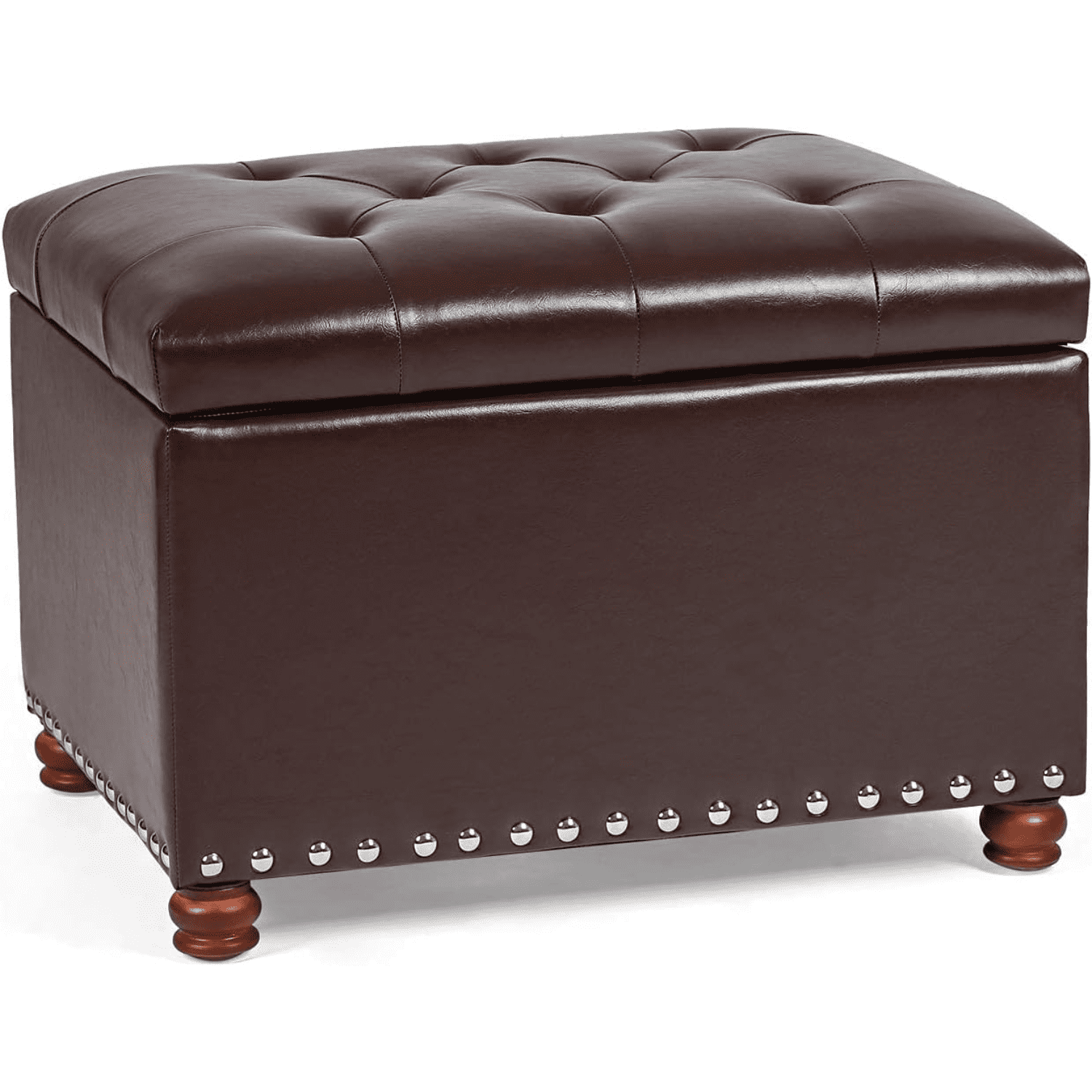 24 Inches Ottoman with Storage Rectangular Storage Ottoman Bench ...