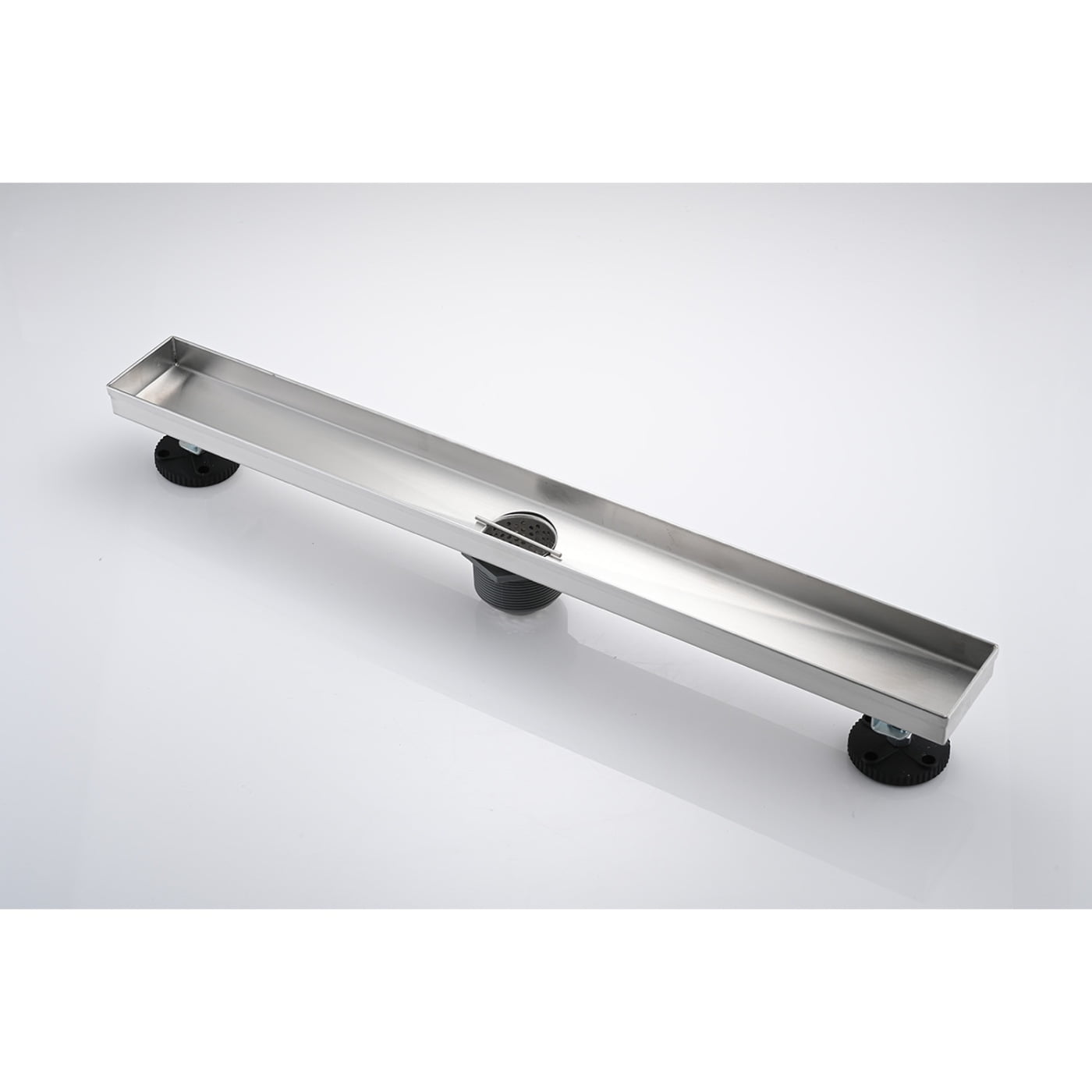 24 Inches Recessed Linear Shower Drain with Removable Cover, Stainless ...