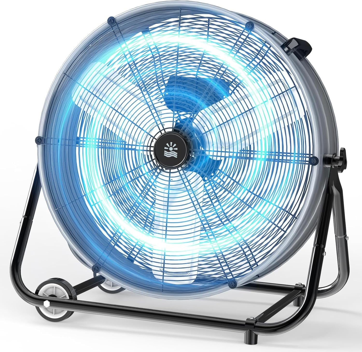 24" Industrial Drum Fan – 8900 CFM High Velocity Floor Fan with 360 ...