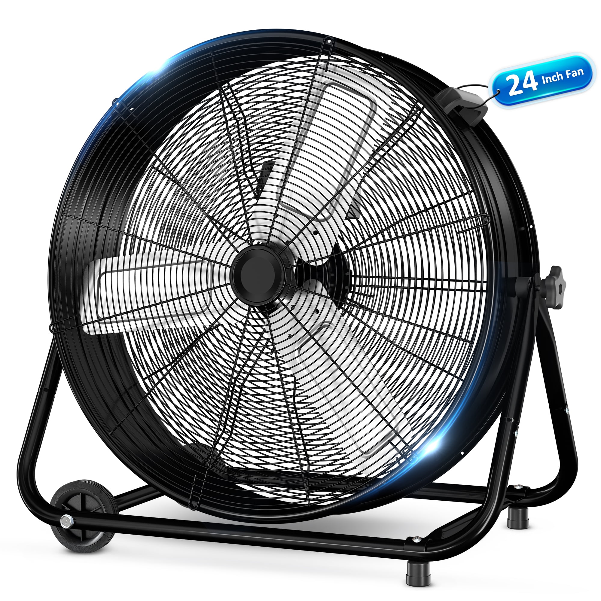 PRO CHOICE 24 Inch Industrial Drum Fan with 9460 CFM High Velocity ...