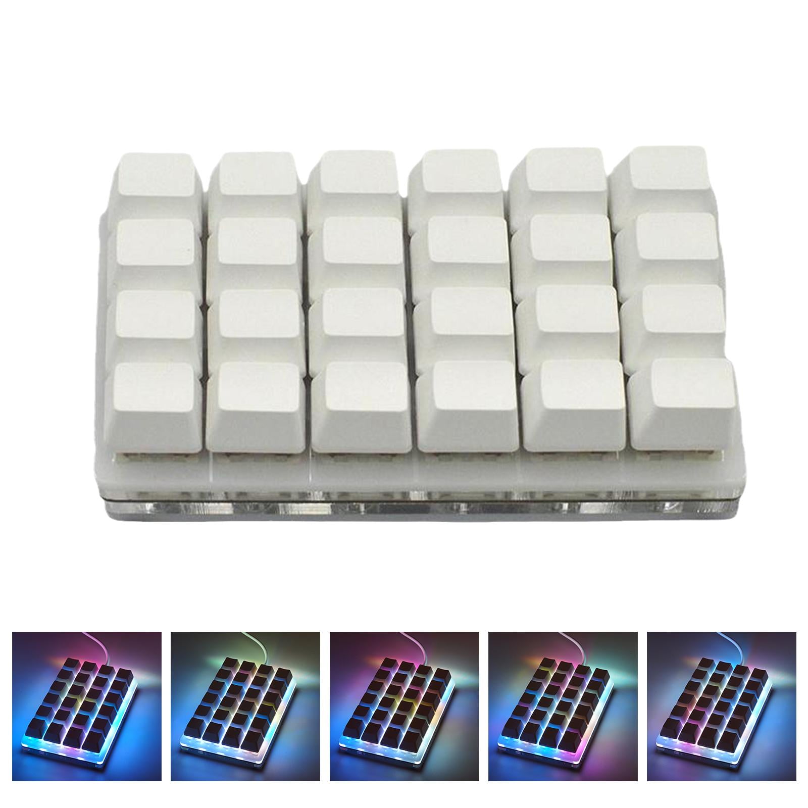24-Key Keypad Mechanical Keyboard with Custom Shortcut Programmable ...