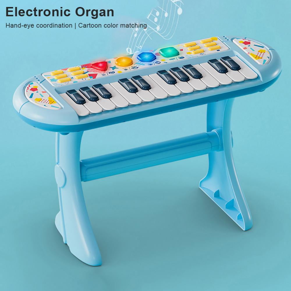 24 Keys Kids Piano with Tripod Musical Toys Electronic Keyboard Piano ...