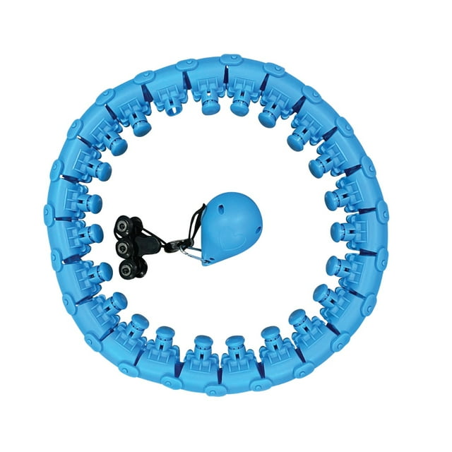 24 Knots Blue Weighted Infinity Fitness Hoop for Adult Weight Loss ...