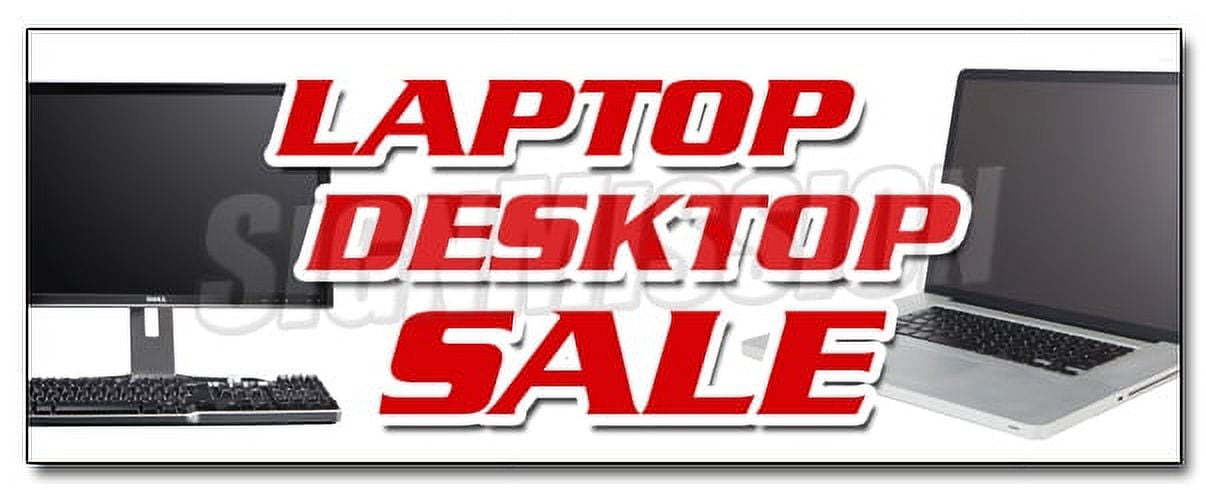 24" LAPTOP DESKTOP SALE DECAL sticker computers netbooks notebook ...