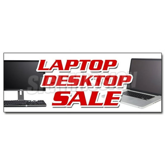 24" LAPTOP DESKTOP SALE DECAL sticker computers netbooks notebook ...