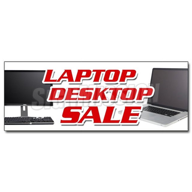 24" LAPTOP DESKTOP SALE DECAL sticker computers netbooks notebook ...