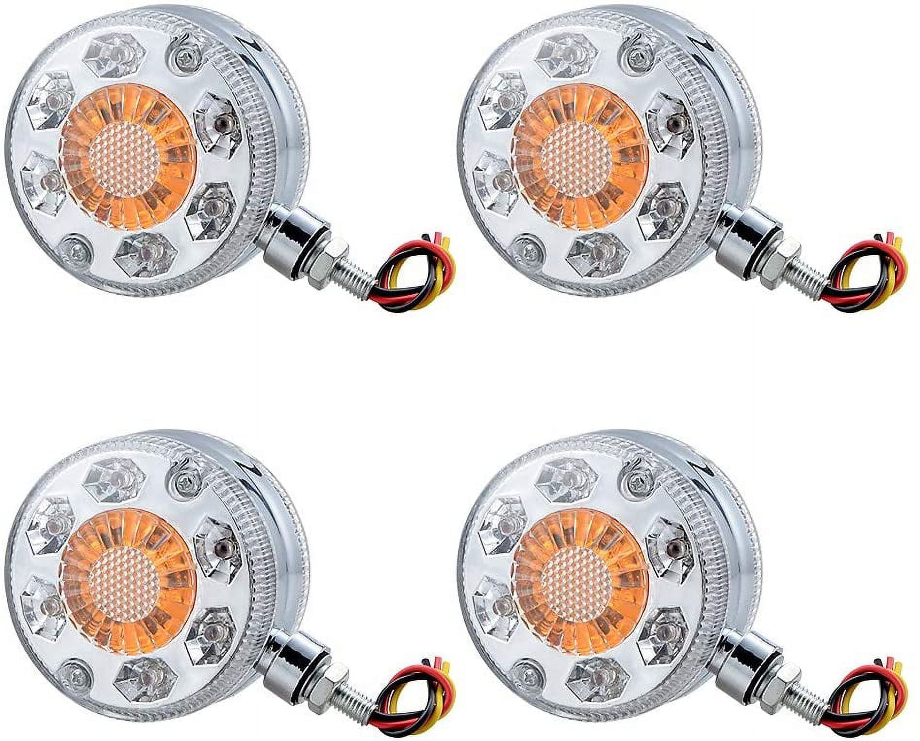 24 LED Double Face Side Marker Turn Signal Semi Truck Trailer Tractor ...