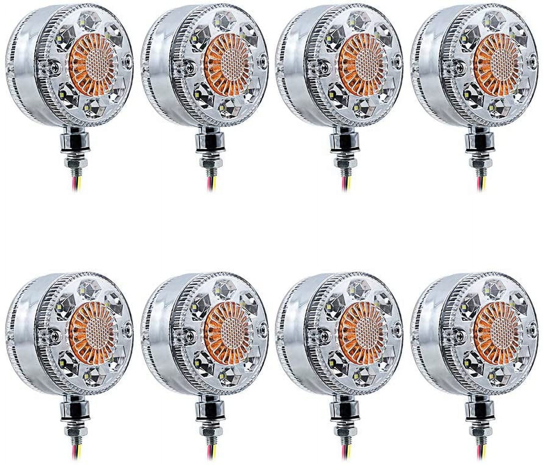24 LED Double Face Side Marker Turn Signal Semi Truck Trailer Tractor ...