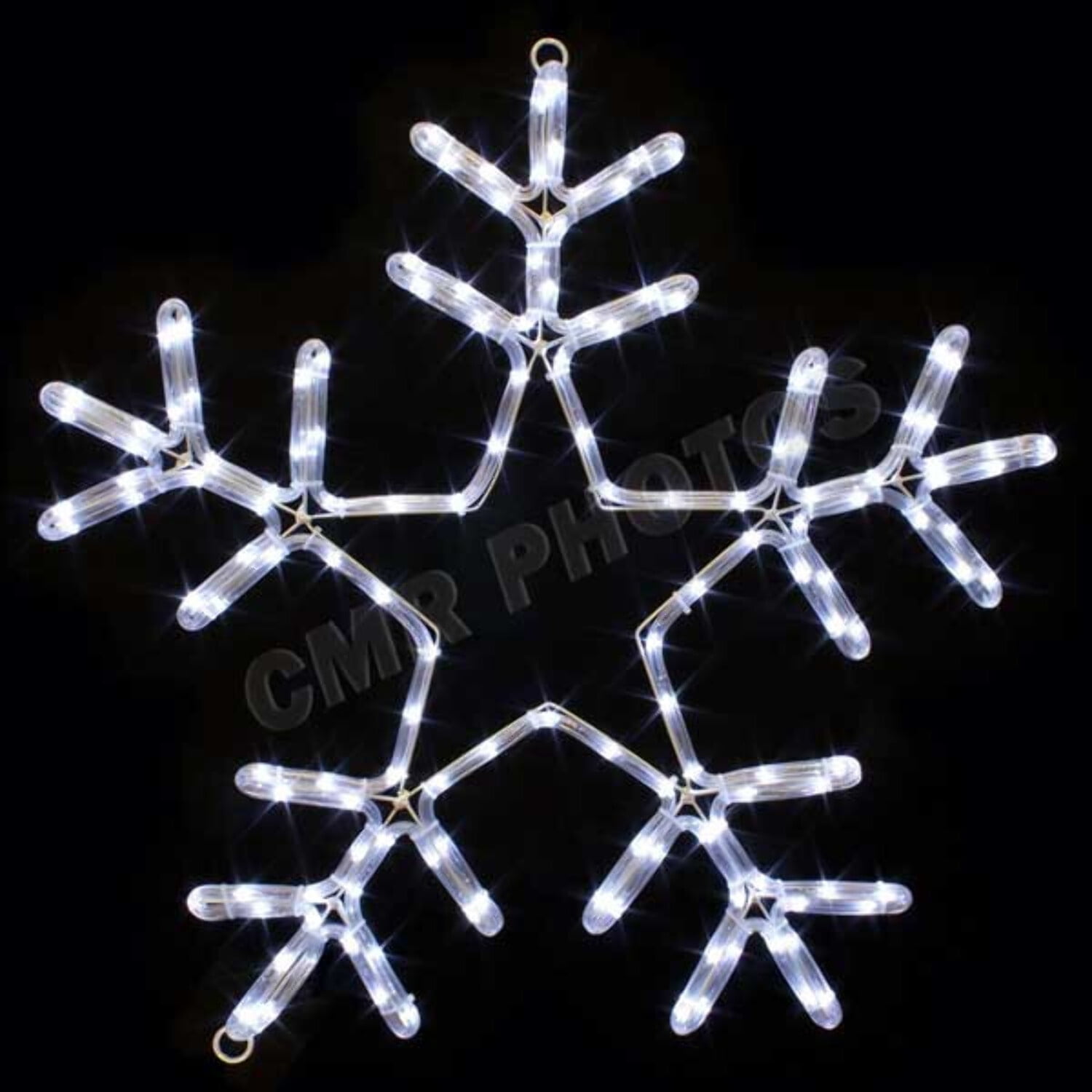 24 LED Rope Light White Snowflake Silhouette Motif Display (100MOLS706 ...
